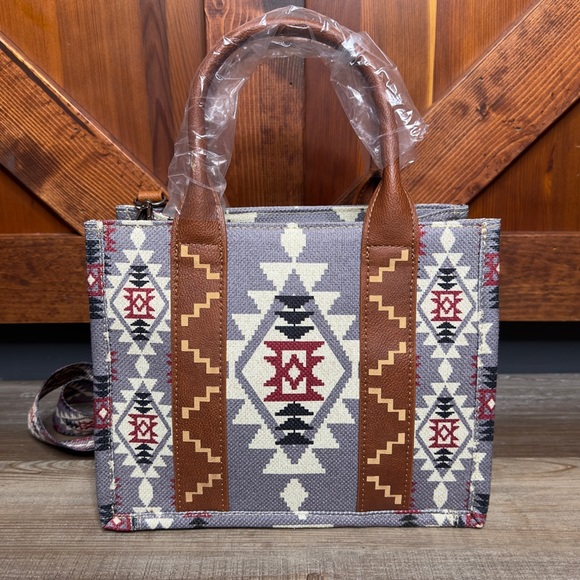 Wrangler | Bags | Wrangler Mini Tote Lavender Southwestern Aztec Print ...